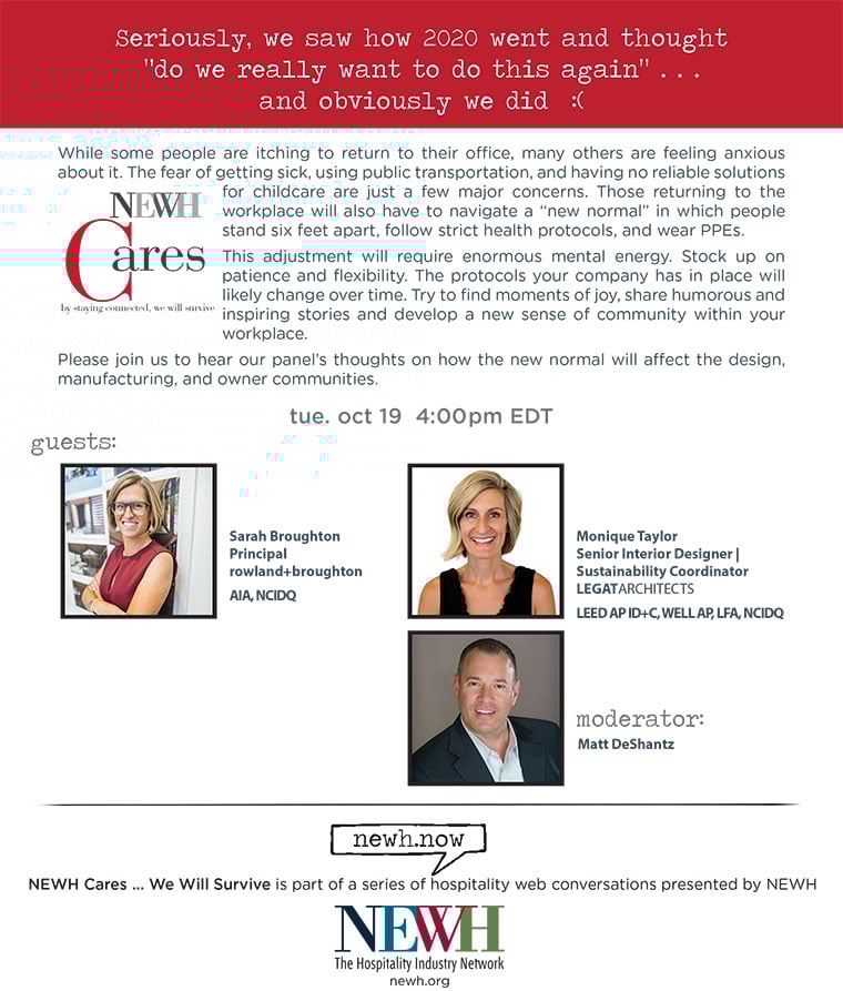 NEWH Cares... Going back to the workplace - NEWH